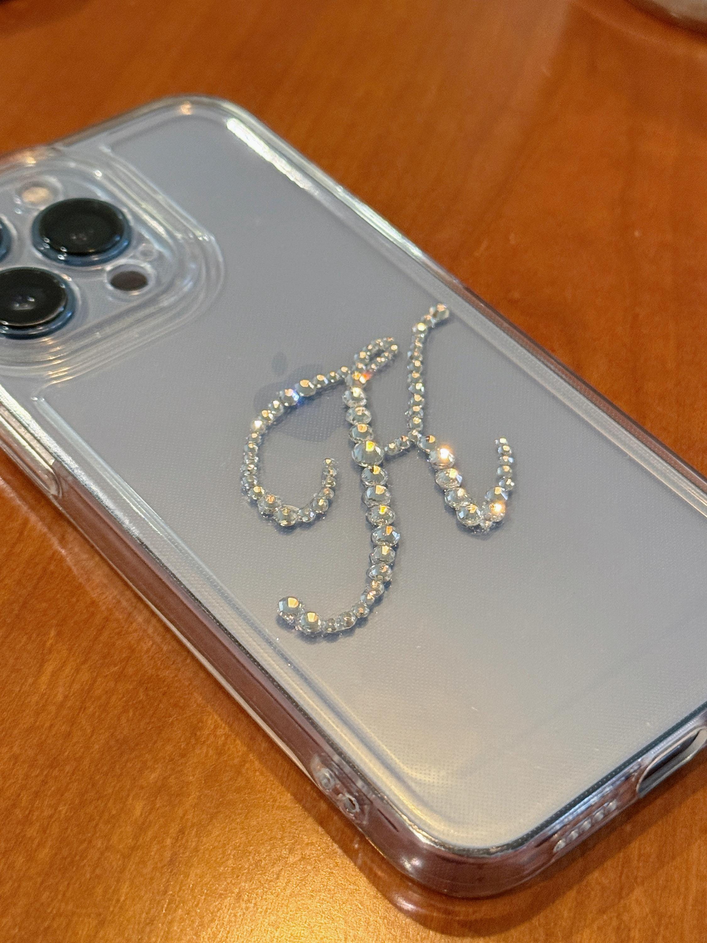 Personalized Swarovski Initial iPhone Case: Handmade Bling Gift - Etsy