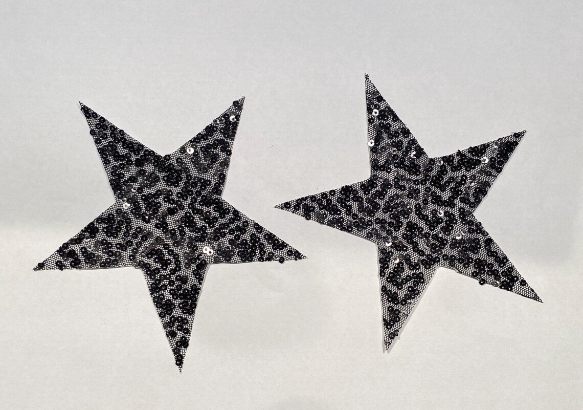 Easy Iron-on Sparkly Sequin Star Elbow Patches - Etsy