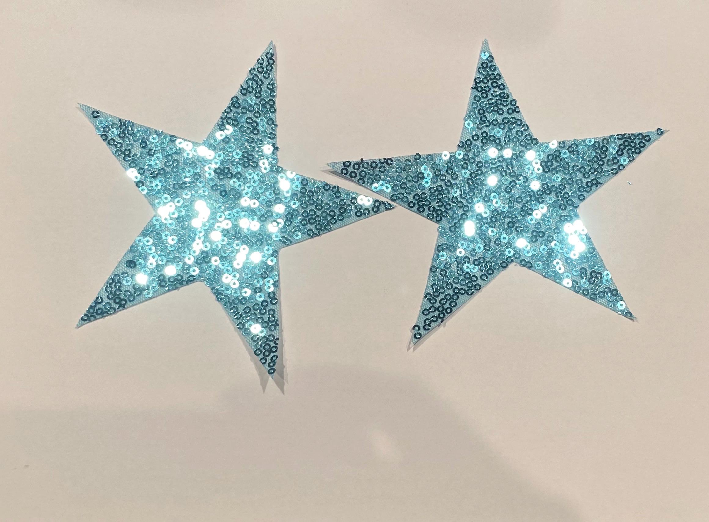 Easy Iron-on Sparkly Sequin Star Elbow Patches - Etsy