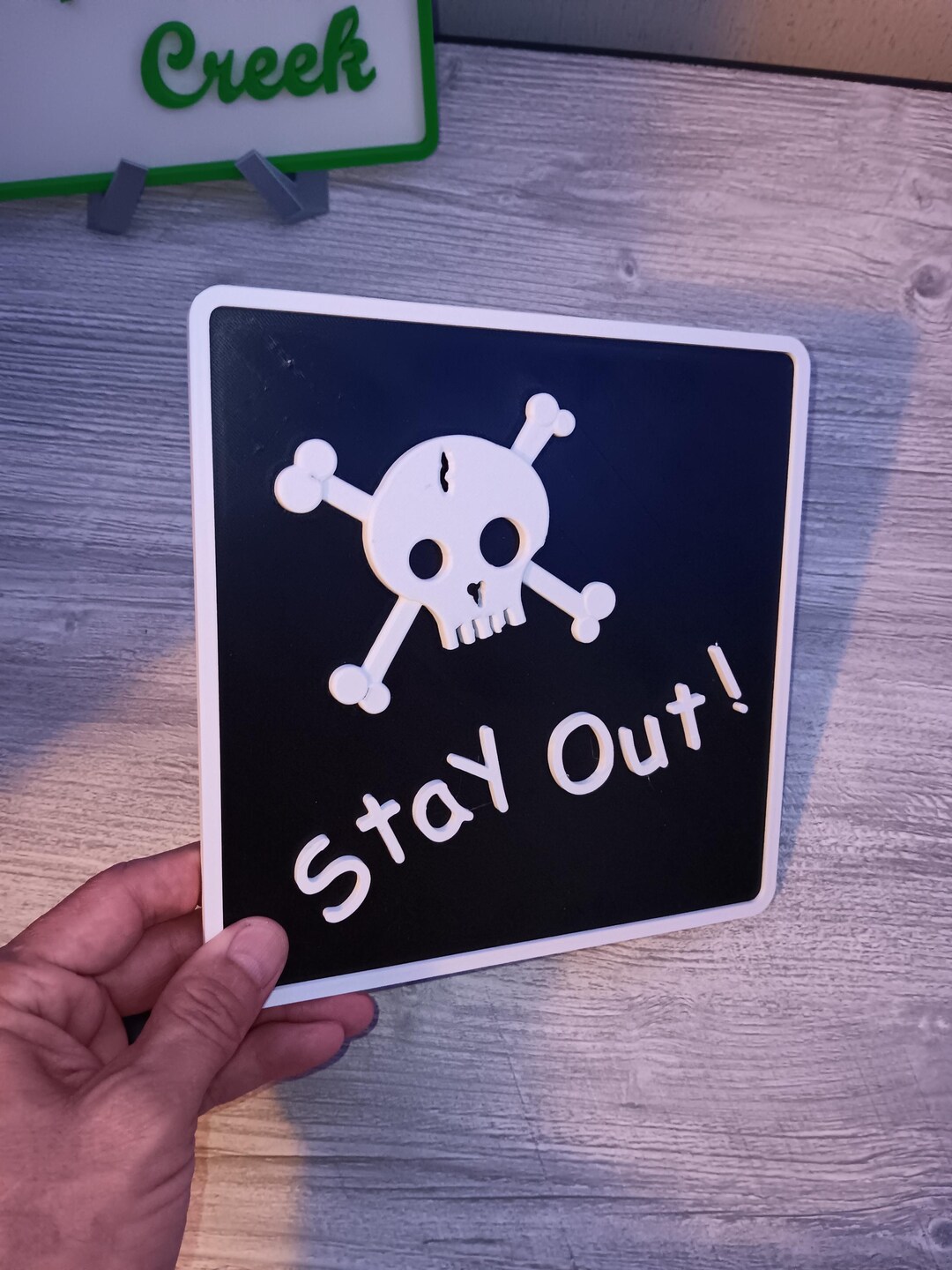 Stay Out Sign 3D Printed - Etsy