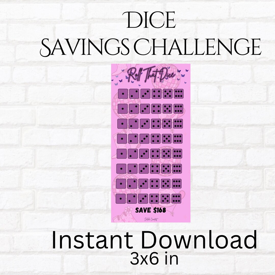 Roll the Dice Savings Challenge Roll the Dice Challenge Roll the Dice ...
