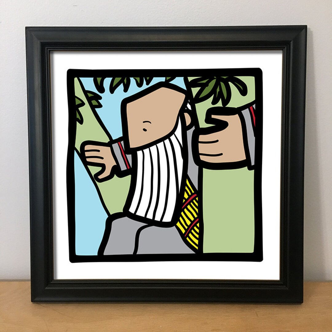Zacchaeus – 8"x8" Hand-drawn, Vector Print - Etsy