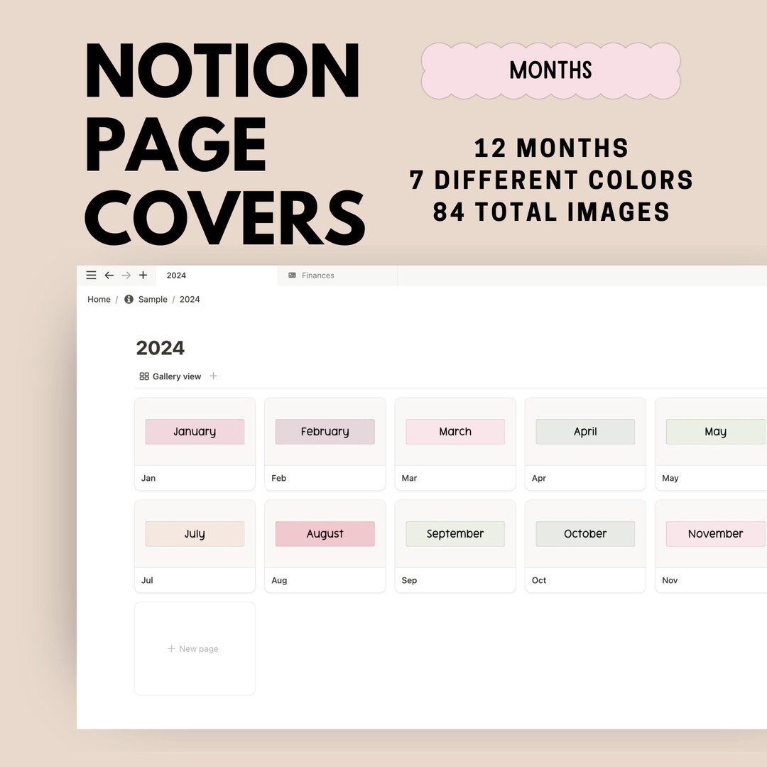 Monthly Notion Cover Photos 12 Stylish & Minimalist Covers for Each ...