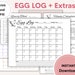 Chicken Egg Tracker Journal, Farm Animal Logbook (printable PDF) - Etsy