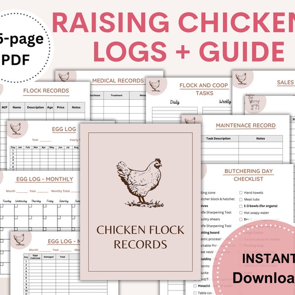 Chicken Tracking Journal - Etsy