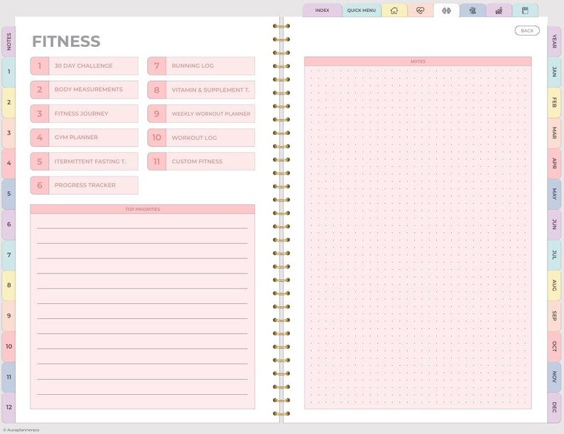 All-in-one Digital Planner 2024-2025-2026 Undated Digital Journal ...
