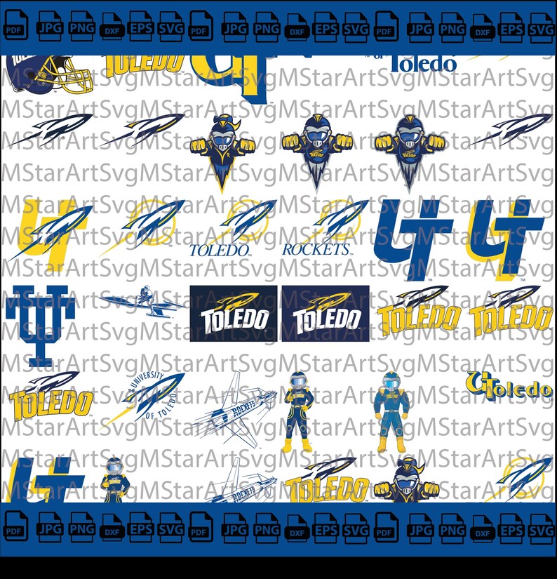 Rockets SVG Bundle, Toledo Football, SVG Bundle, Cricut, Printable ...