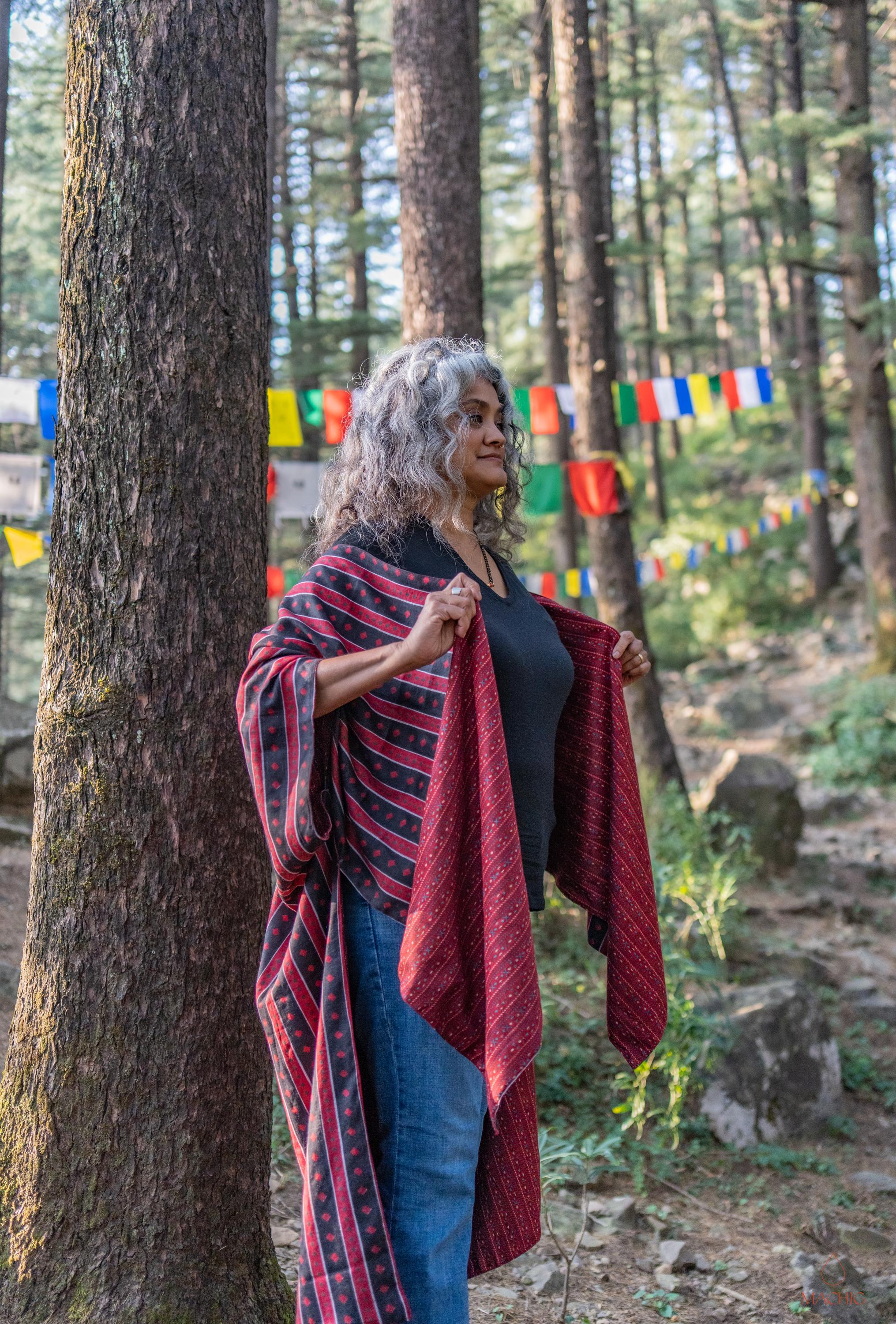 Himalayan Design Reversible Poncho - Etsy