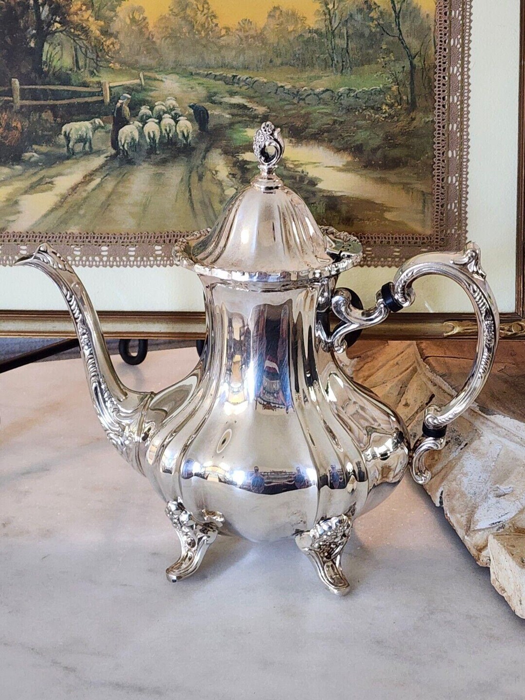 Vintage Towle Silverplate Grand Duchess Coffee Pot, 1980s, French ...