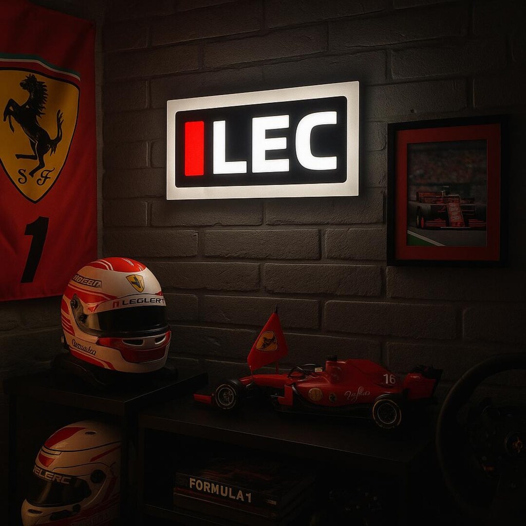 Charles Leclerc Name Abbreviation F1 Light, Ferrari Leclerc Led ...