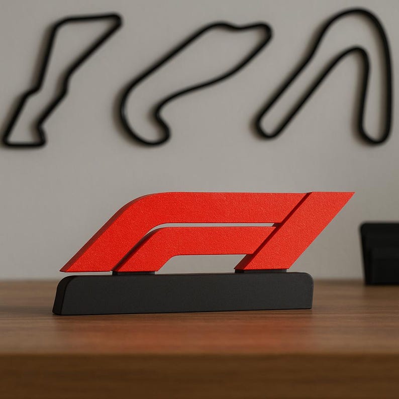 Formula 1 Logo Desk Display, Racing Decor, Gift for Him, Christmas F1 ...