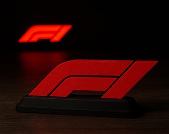 Formula 1 Logo Desk Display, Racing Decor, Gift for Him, Christmas F1 ...