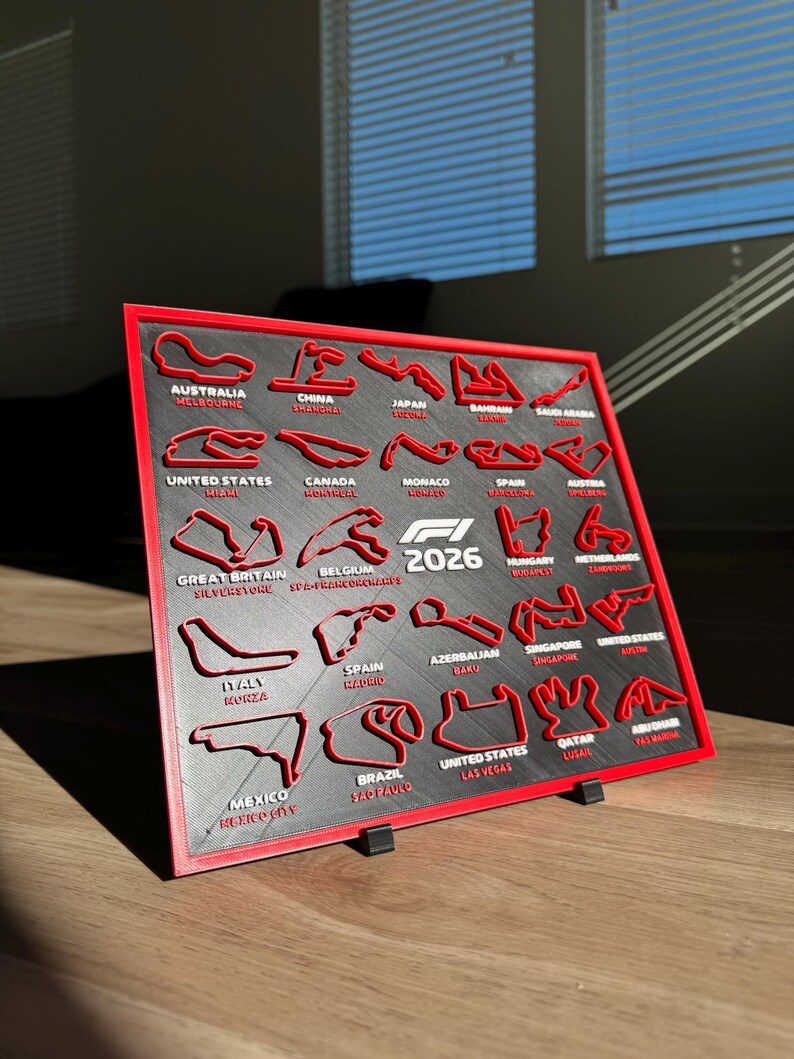 F1 Calendar 2026, Formula 1 2026 Racing Track Calendar, F1 2026 Track ...