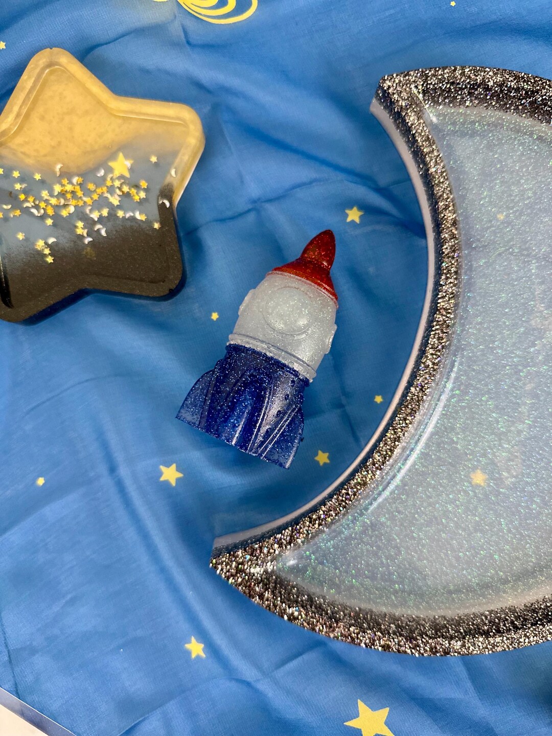 Resin Rocket for Space Themed Sensory Play | Galaxy Sensory Play ...