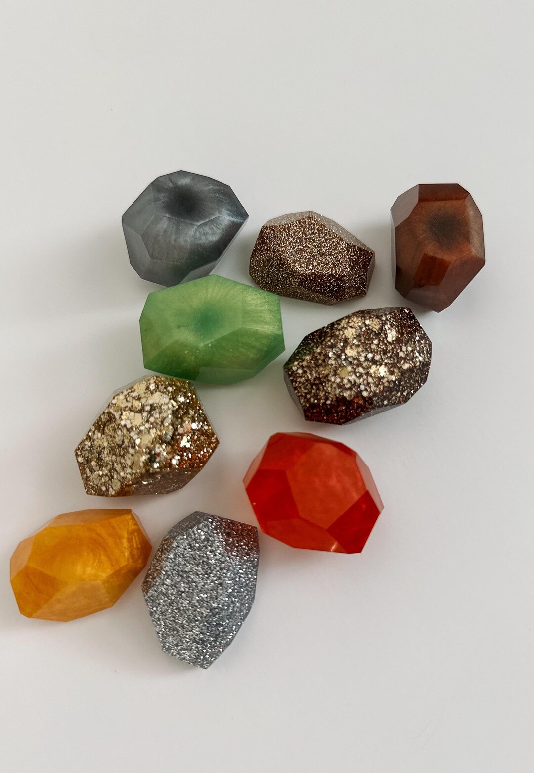 CUSTOM Handcrafted Resin 6 Piece Gems for Sensory Play | Personalized ...