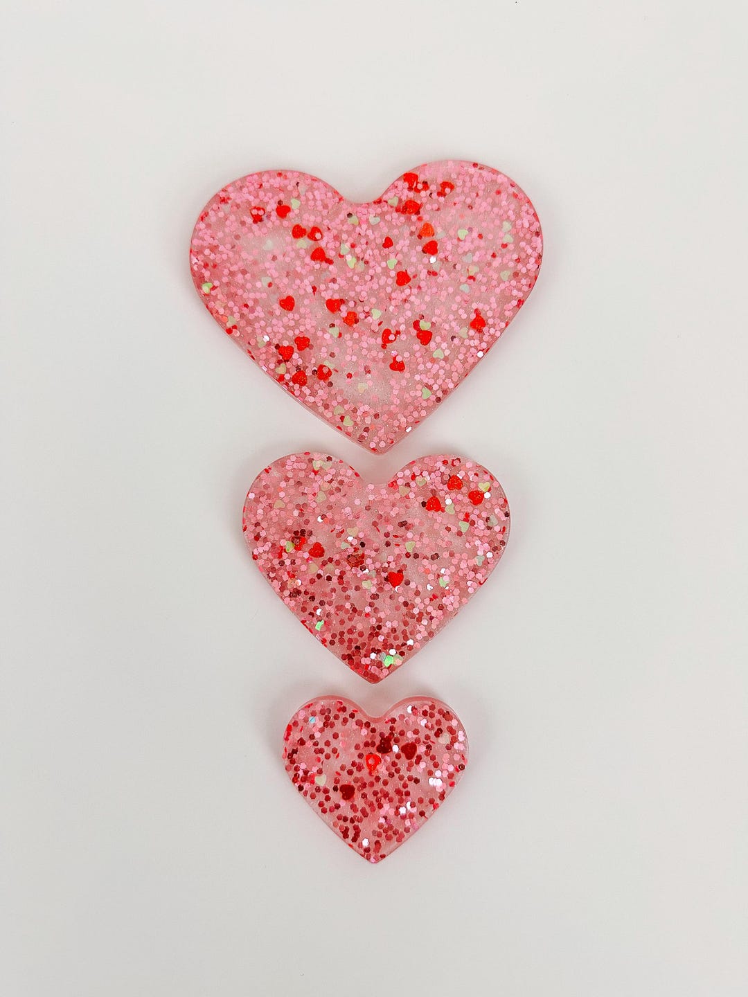 Custom Resin Hearts for Valentine’s Day Sensory Play | 3 Pieces ...