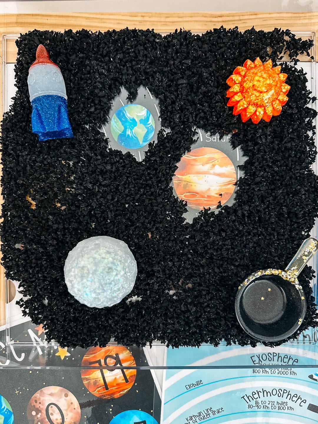 Resin Moon for Space Themed Sensory Play | Galaxy Sensory Play ...