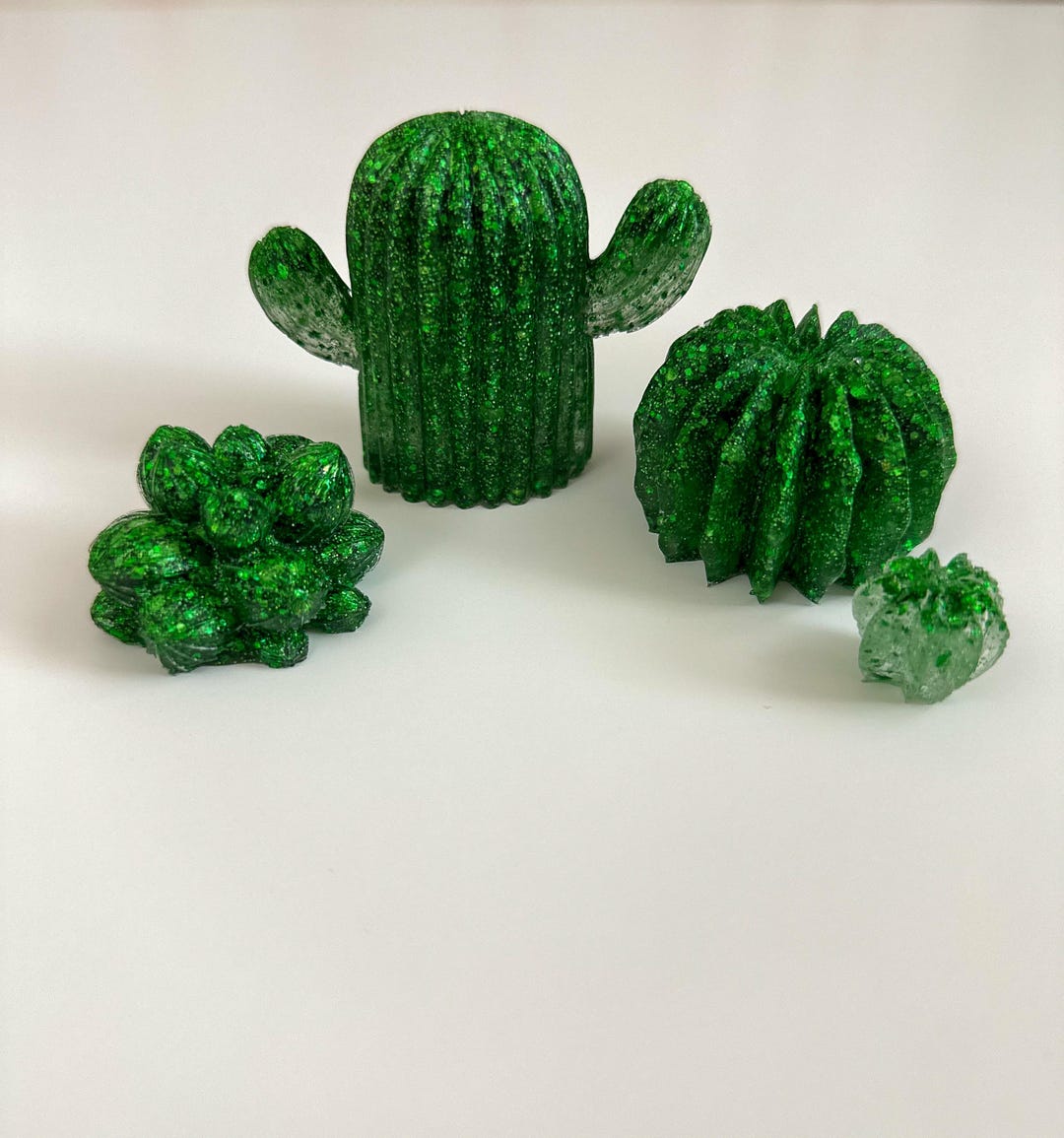 Resin Cactus 4 Piece Set for Sensory and Imaginative Play | Gift Idea ...