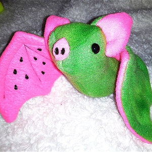 Fruit Bat Plushie - Watermelon Bat, Fruitbat, Plush Bat, Toy - Etsy