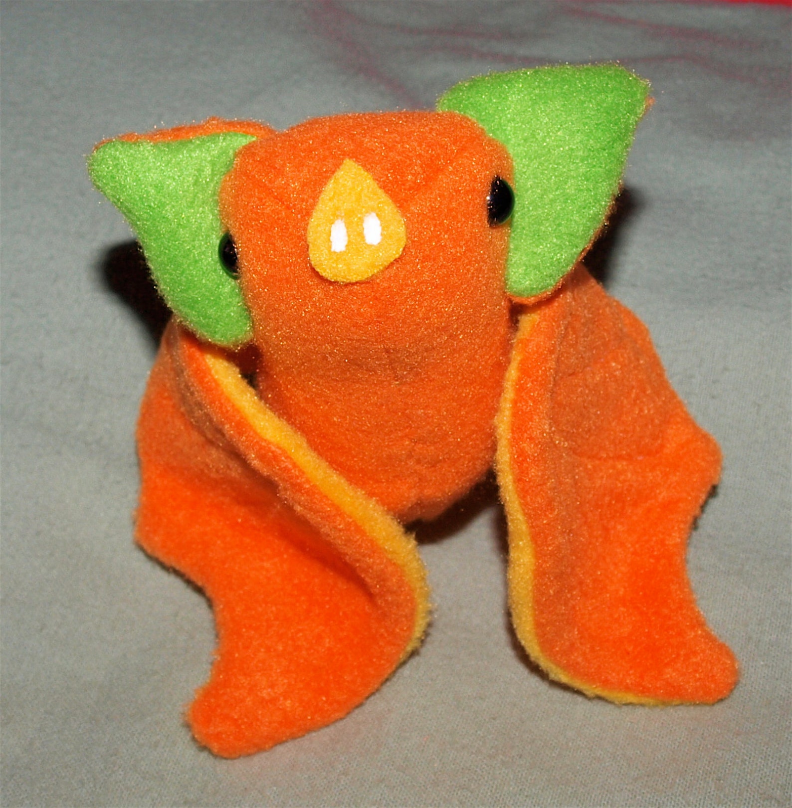 Fruit Bat Plushie - Mandarin Orange Bat, Bat Plush, Bat Plushie, Bat ...