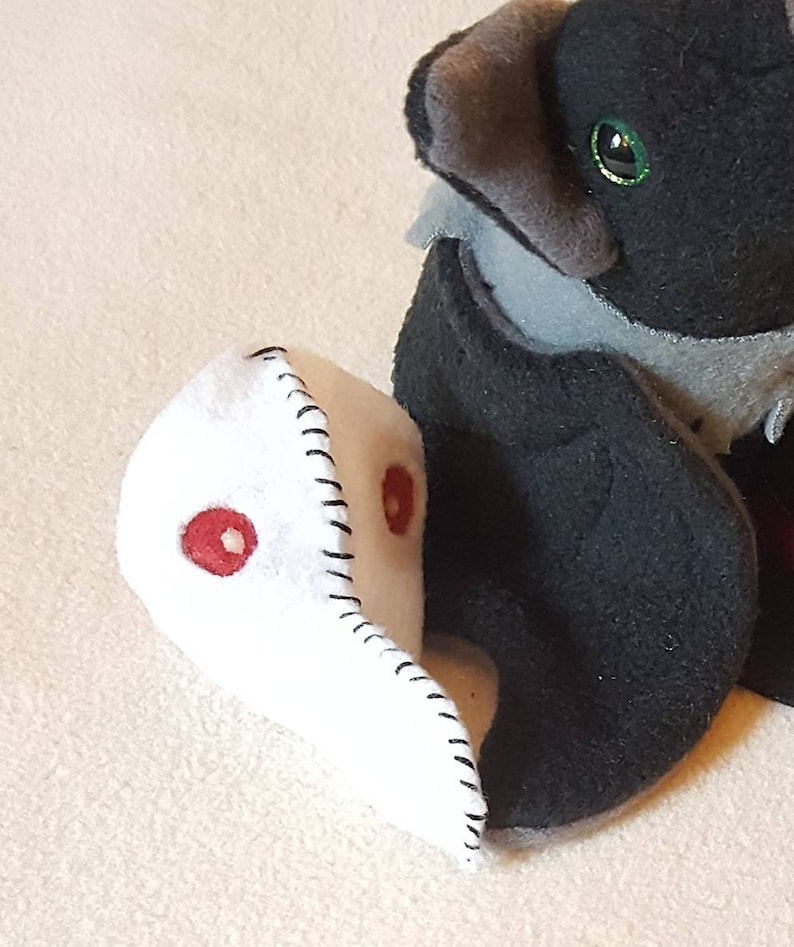Plague Doctor Bat Plushie With Hat Mask and Scarf - Etsy