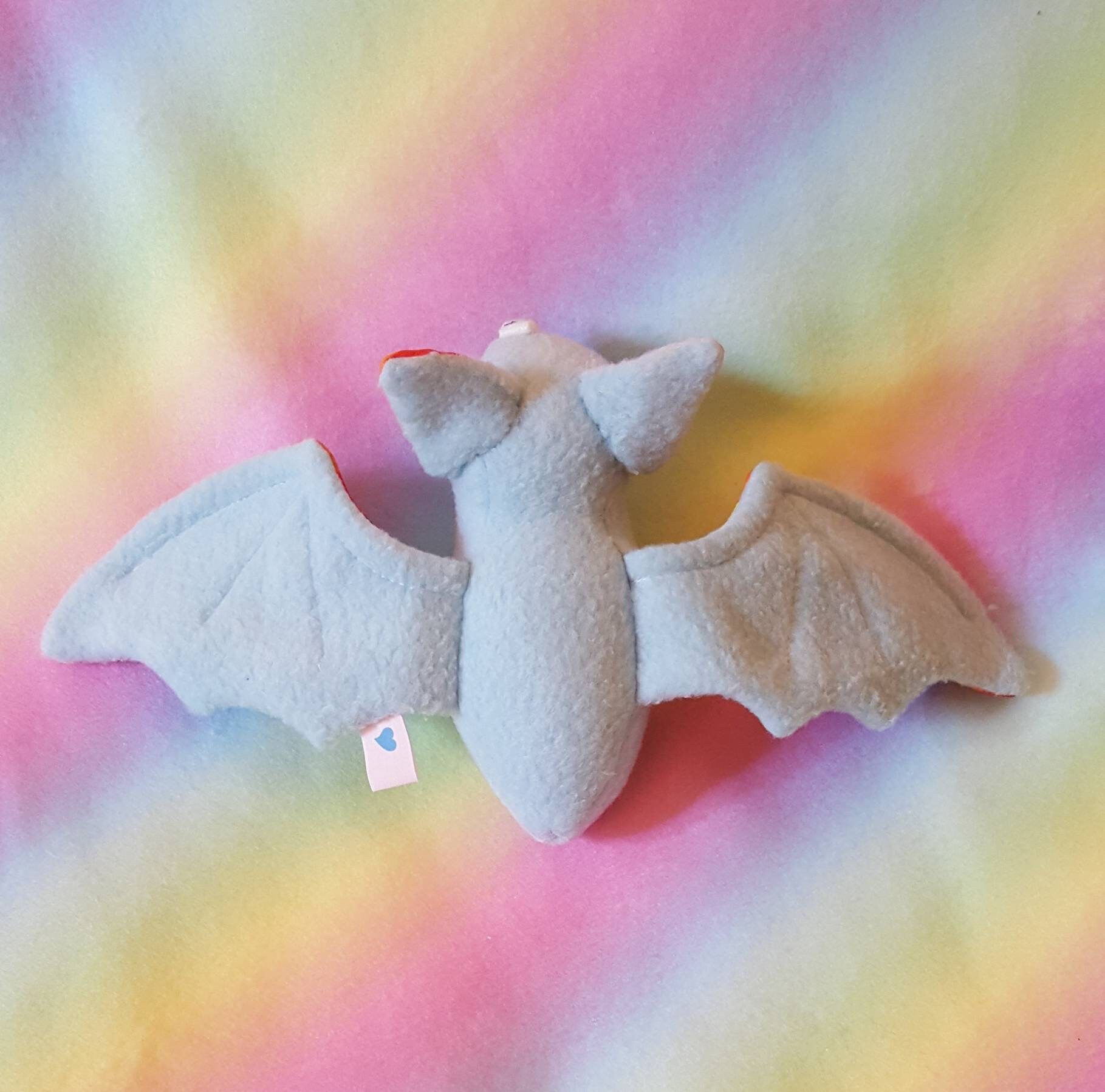 Rainbow Flap Bat Plushie MLP Inspired Rainbow Dash Parody - Etsy