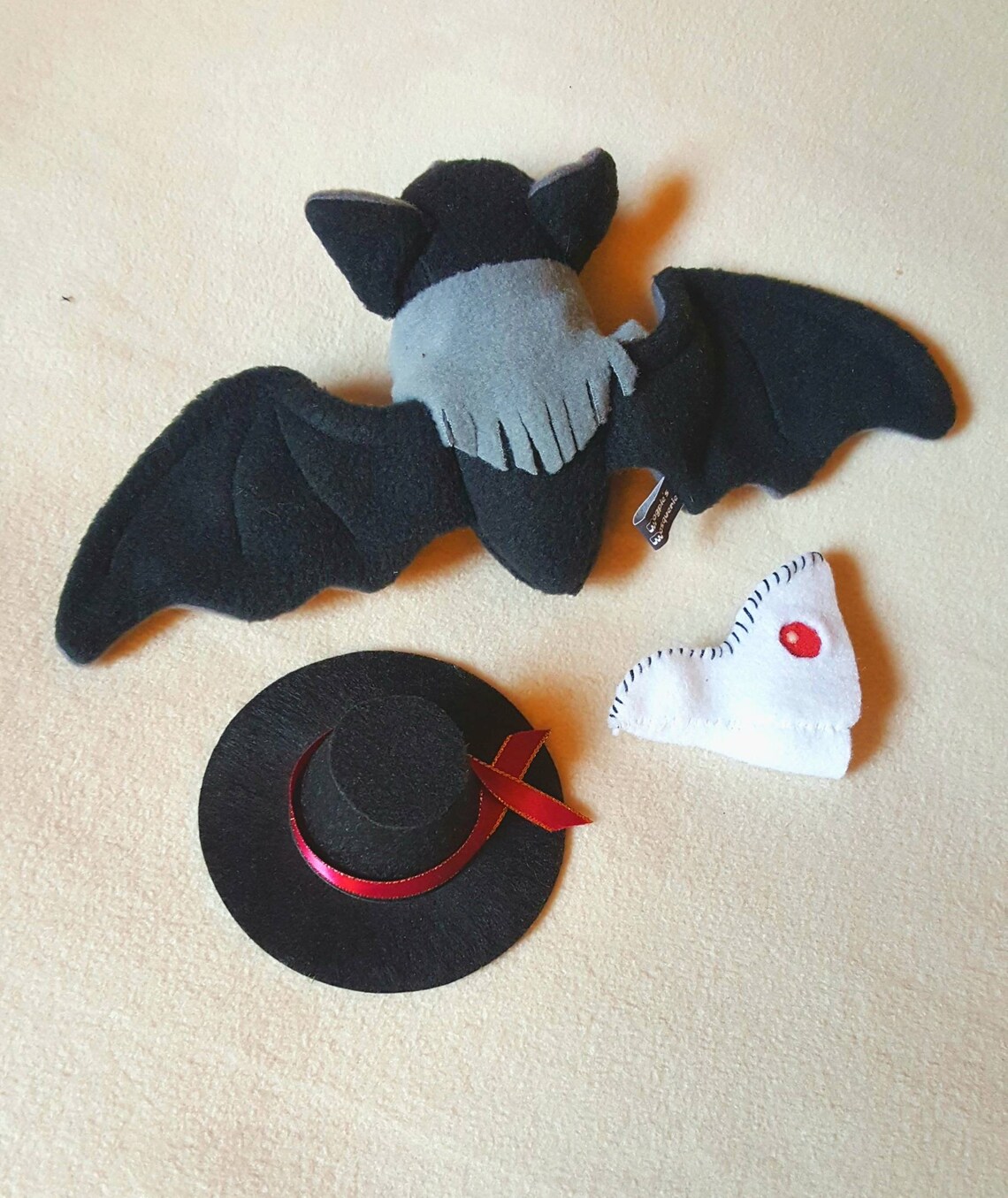 Plague Doctor Bat Plushie With Hat Mask and Scarf - Etsy