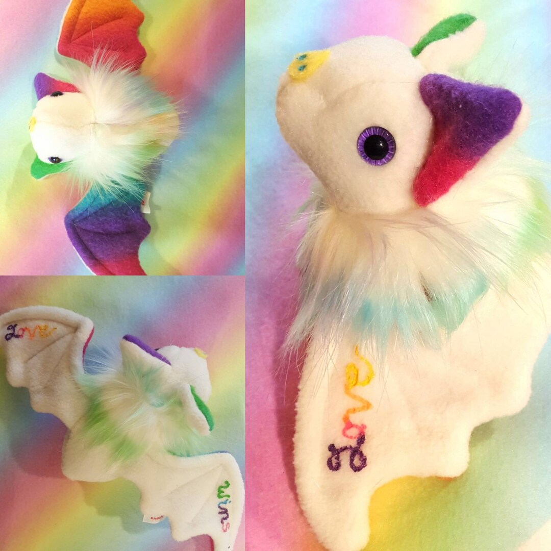 Rainbow Love Wins Bat Plush - Etsy