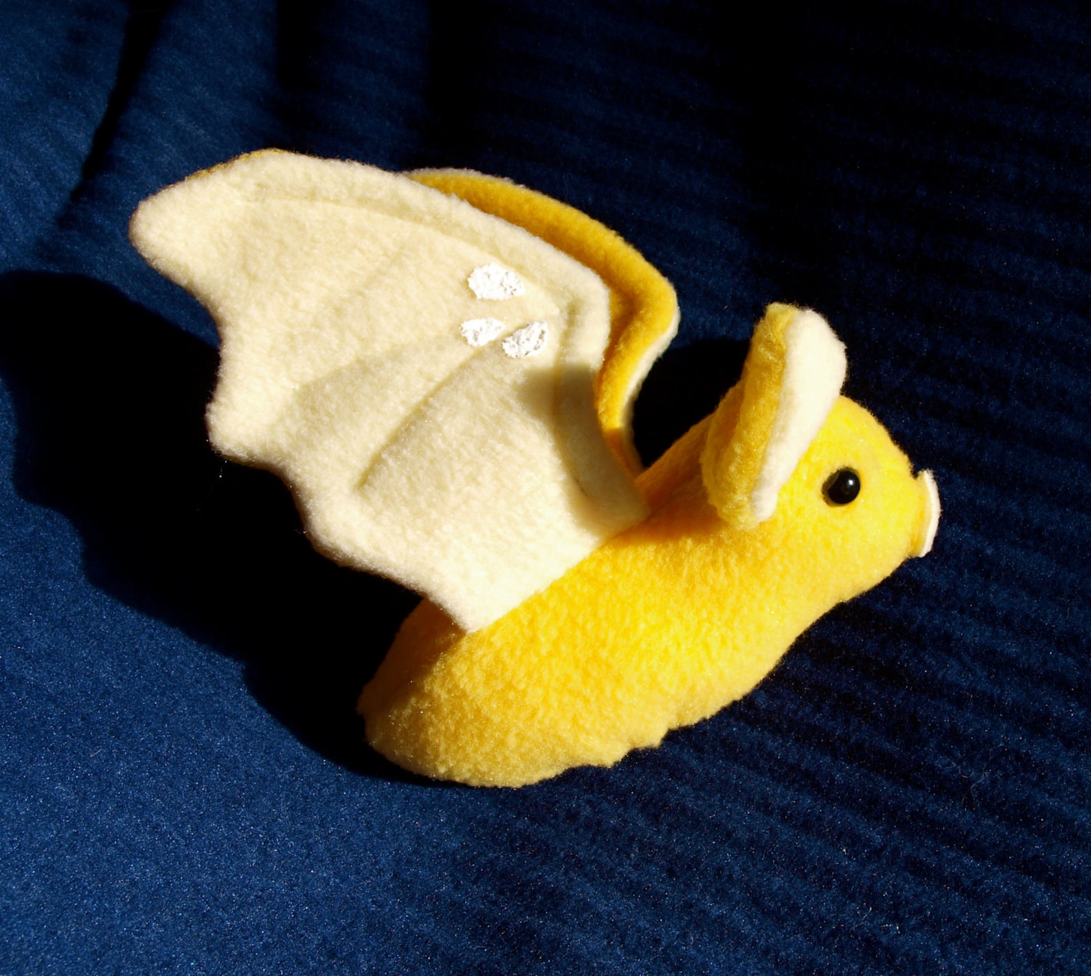 Lemon Fruit Bat Plushie - Kawaii Yellow Bat - Etsy