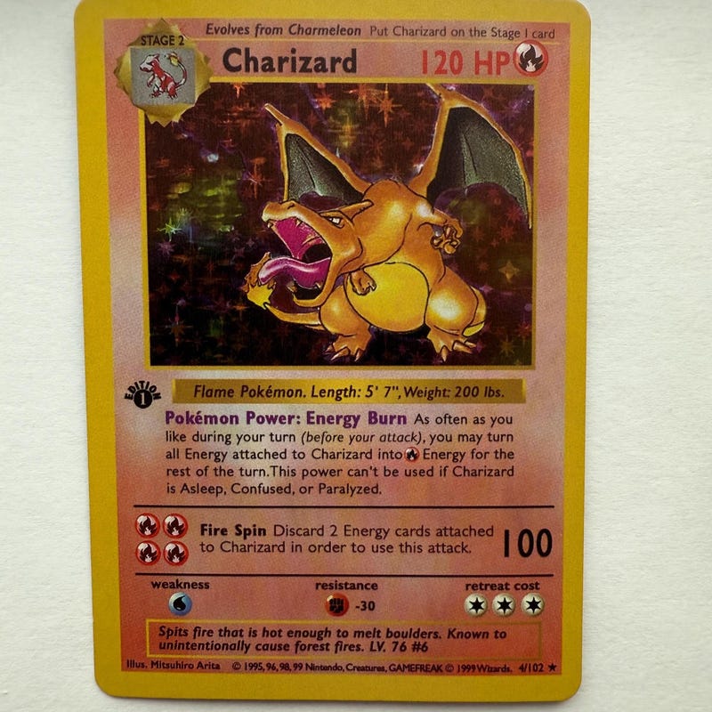 1st. Edition Charizard - Etsy