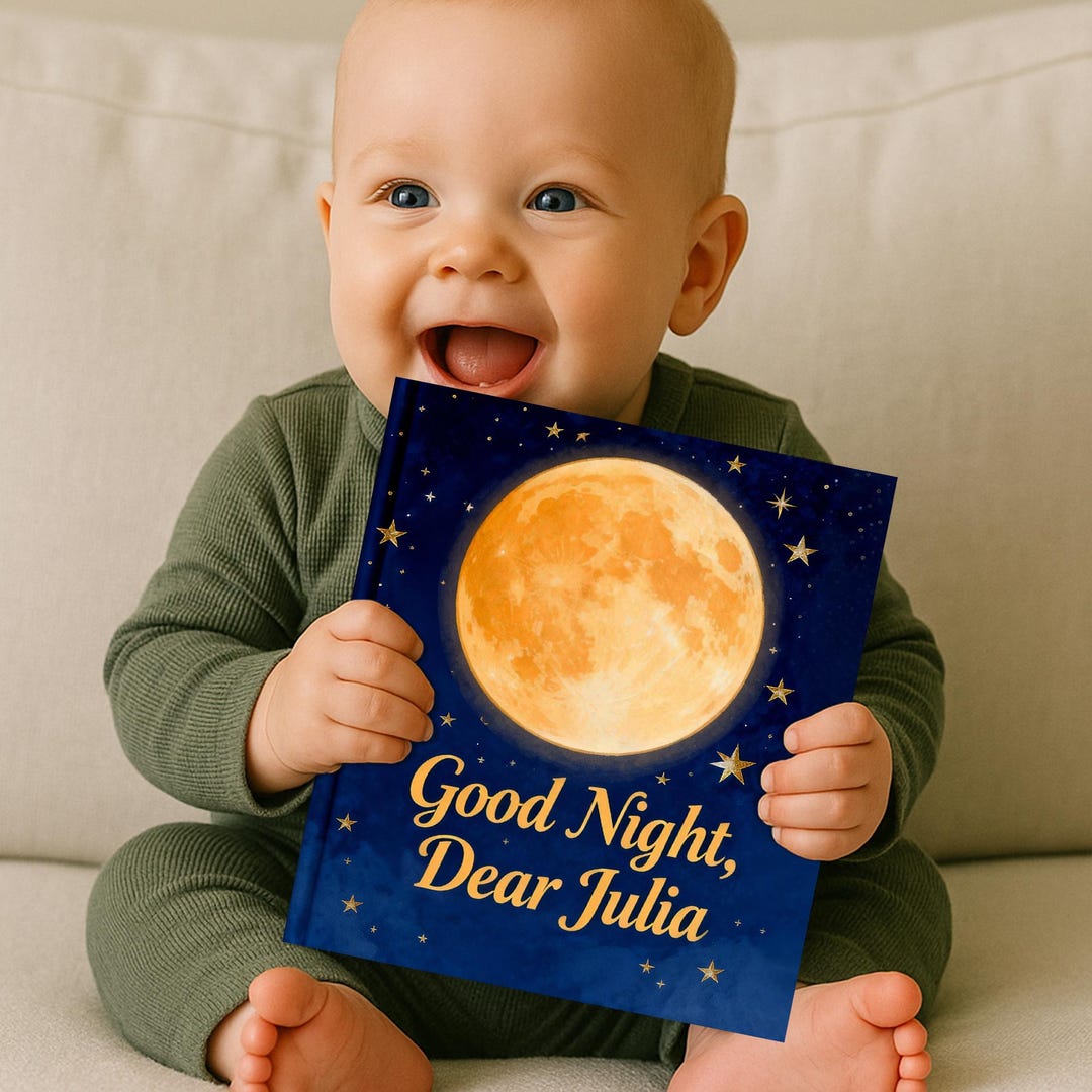 Custom Baby Book With Name, Personalized Bedtime Story, Newborn Gift ...