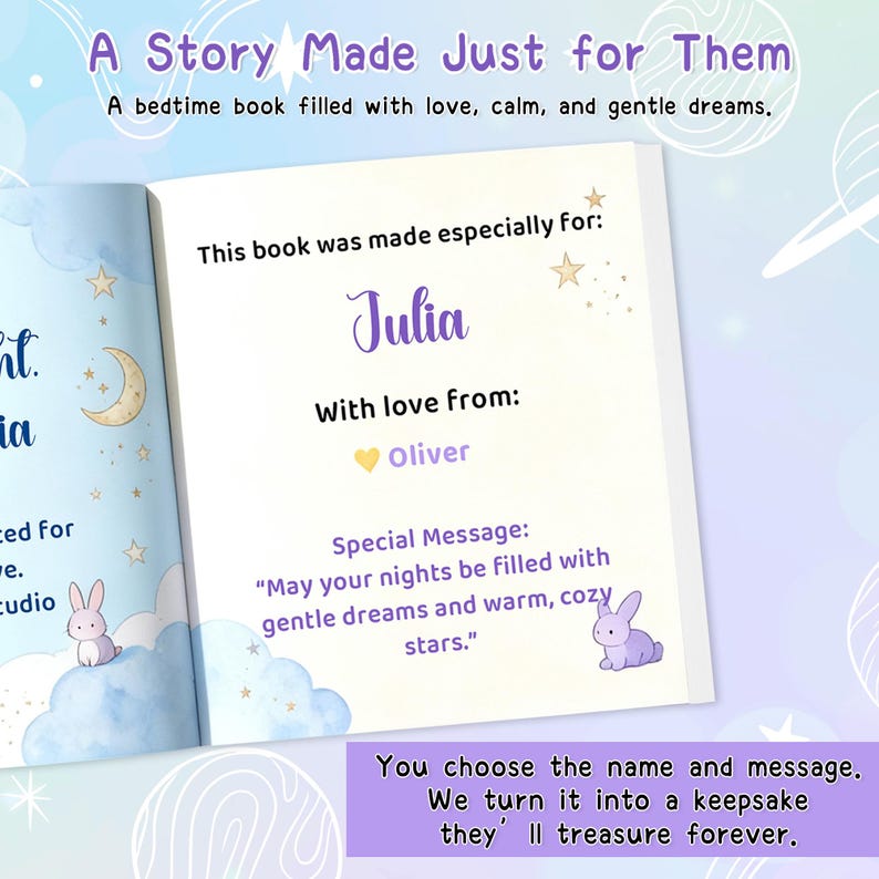 Personalized Baby Book With Name, Custom Name Bedtime Book, Baby Shower ...