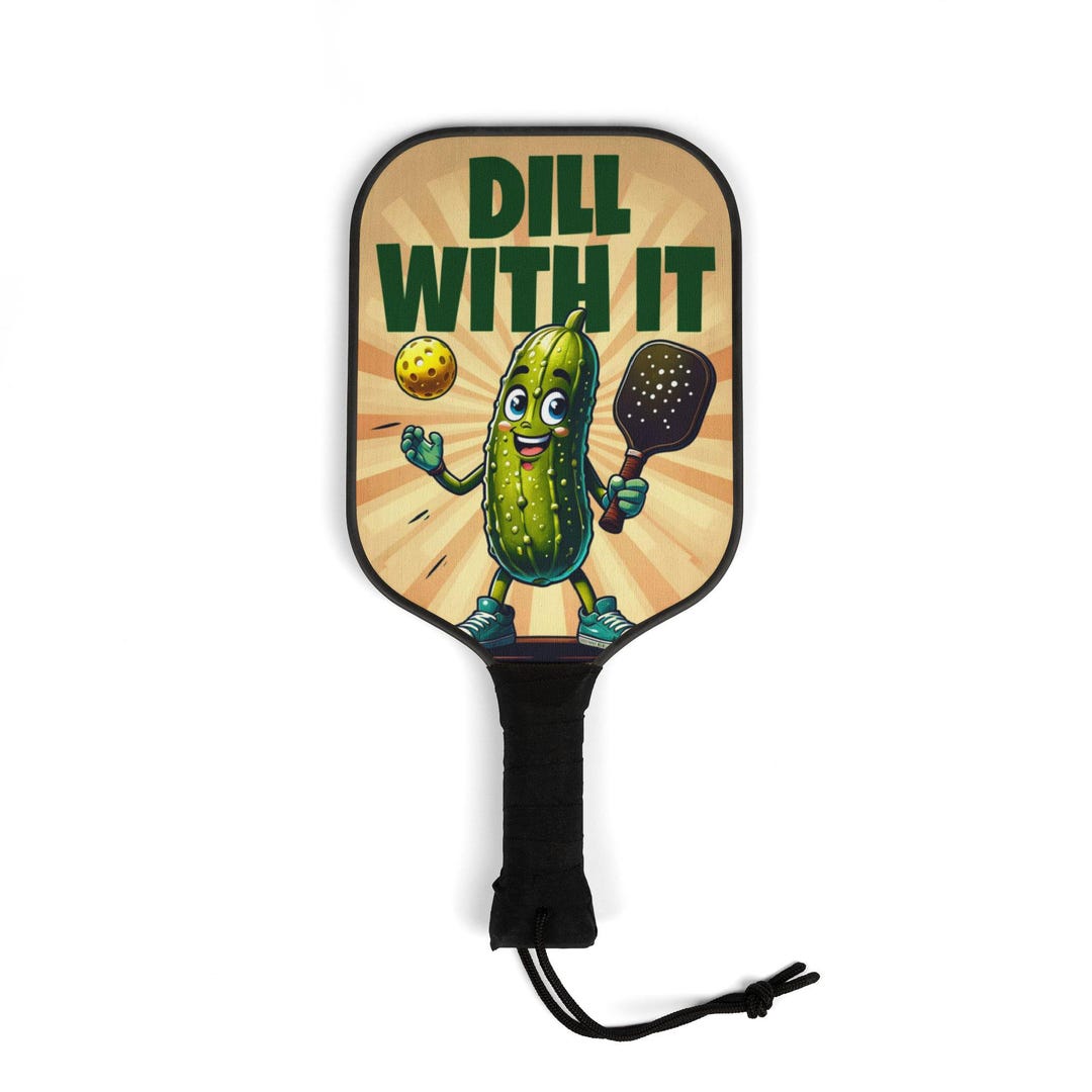 Dill With It Pickleball Set Fun Sports Gear Funny Pickleball Kit for ...