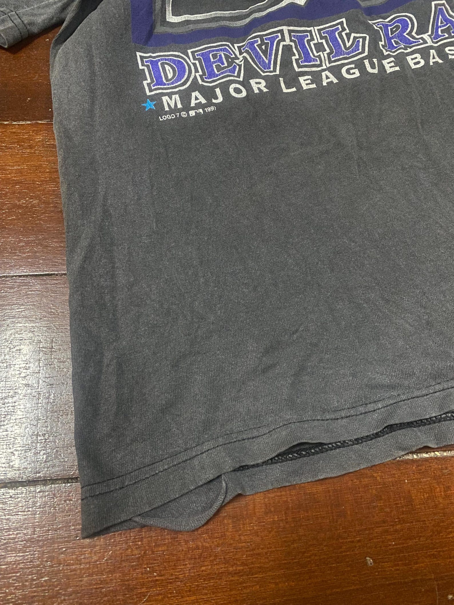 Vintage 90s Tampa Bay DEVIL RAY MLB Sun Faded - Etsy