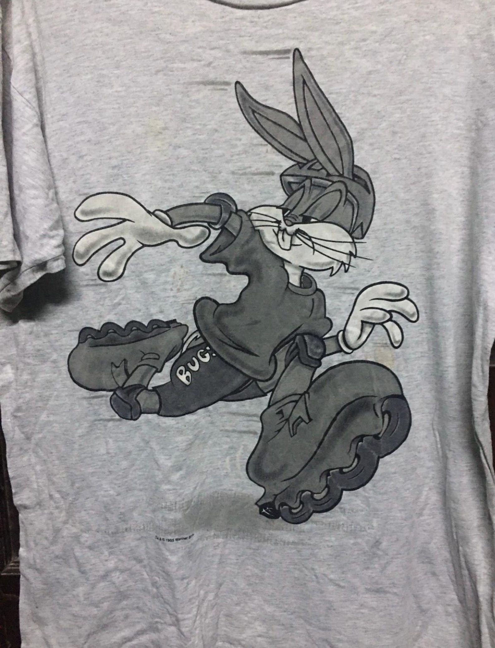 Vintage 90s Bud Bunny Disney Cartoon Network Motion Over Print Big ...