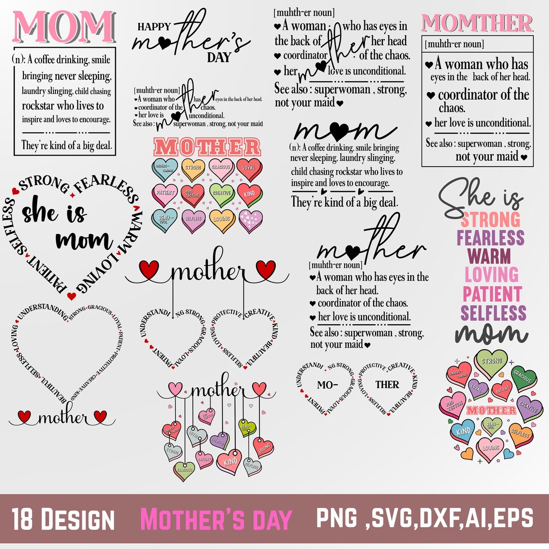 Mothers Day SVG Bundle , INSTANT DOWNLOAD, Mother Svg, Digital Download ...