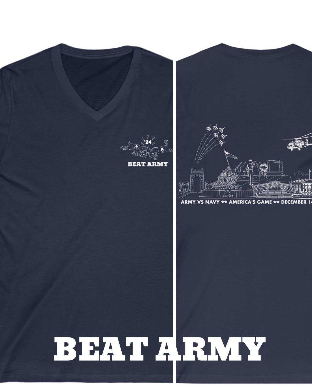 BEAT ARMY Unisex Short Sleeve Shirt, Game Day Apparel, Sports Fan Gift ...