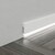 Led Baseboard Molding, White Durable Polimer Floor Moulding, Skirting ...