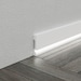 Led Baseboard Molding, White Durable Polimer Floor Moulding, Skirting ...