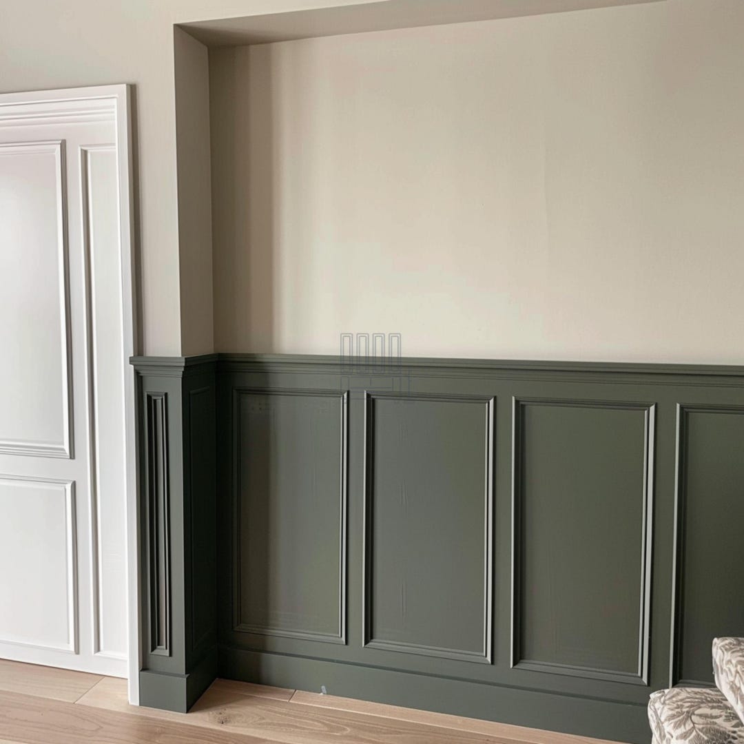 Half Wall Paneling, Pre-cut Frame Set, Accent Wall Paneling Moulding ...