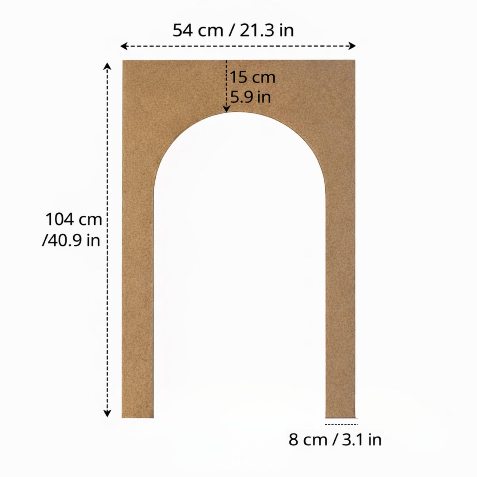 Arch Wall Panels, MDF Half Wall Moulding Kit, Paintable Molding - Etsy