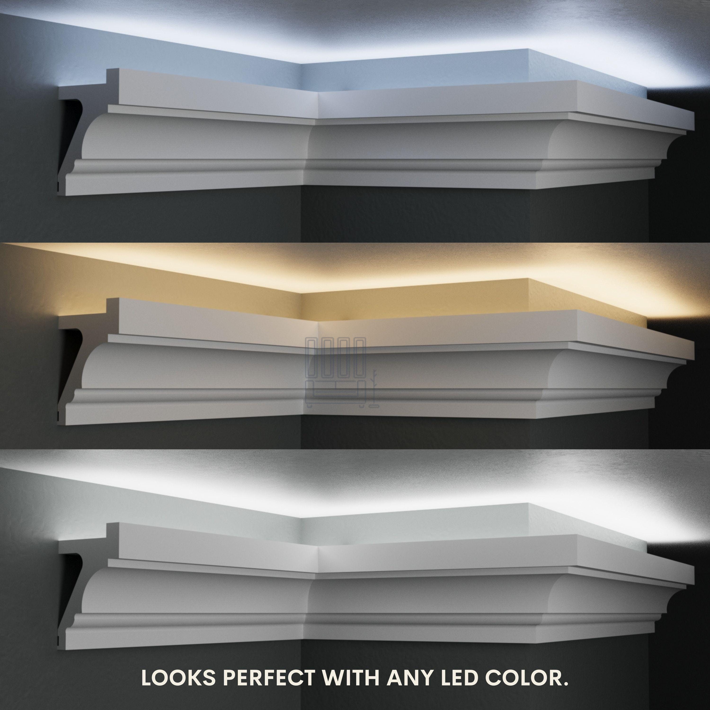Led Indirect Lighting Crown Molding 2m Lighting Coving For LED Strip