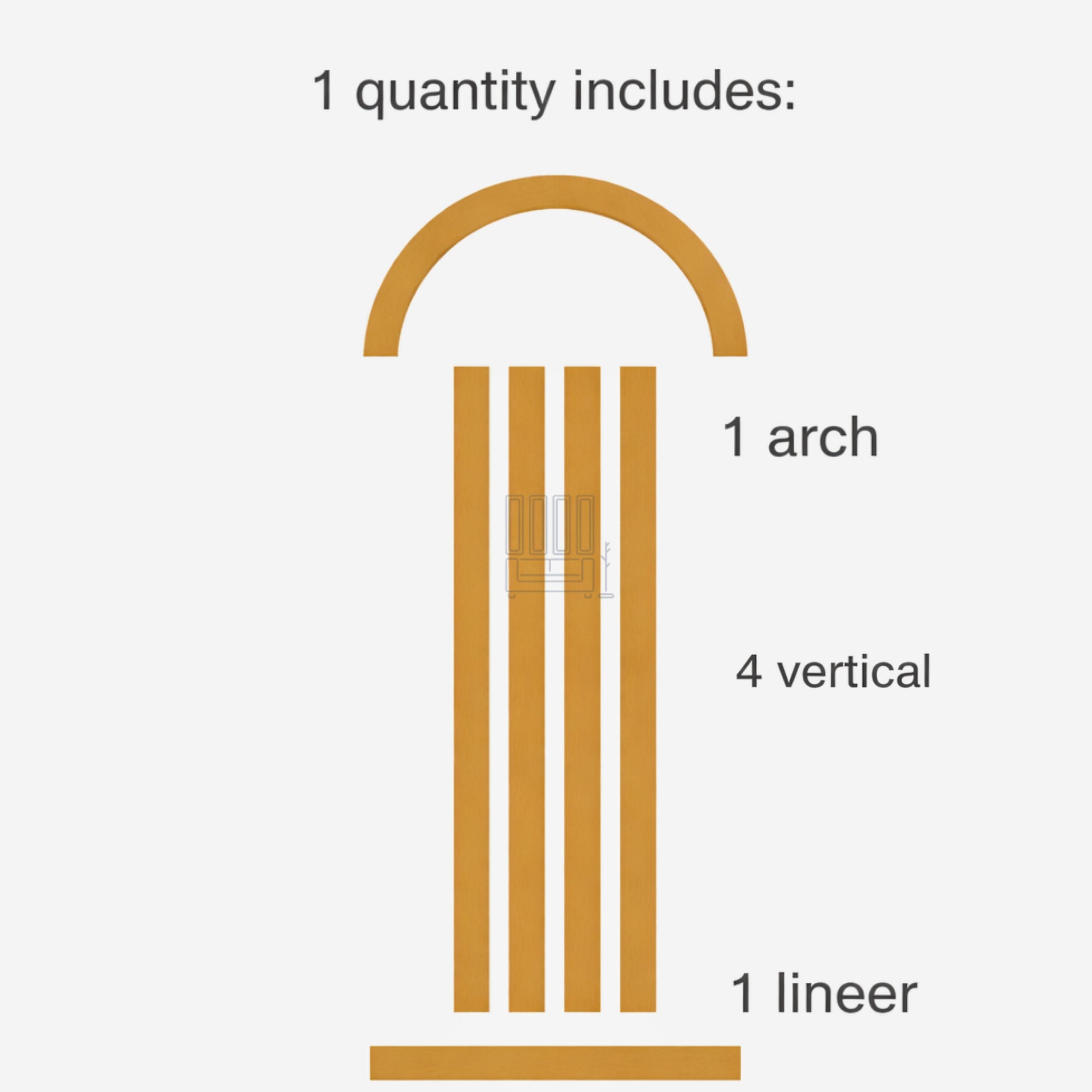Arch Wall Panels, W2.4'' MDF Wall Moulding Kit, Paintable Molding - Etsy