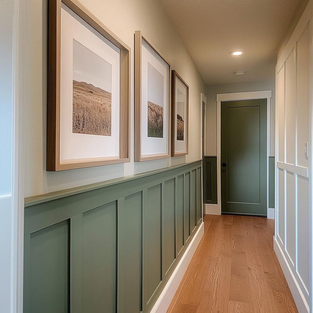 Half Board and Batten Kit Wainscoting Panels, Wall Molding Set ...