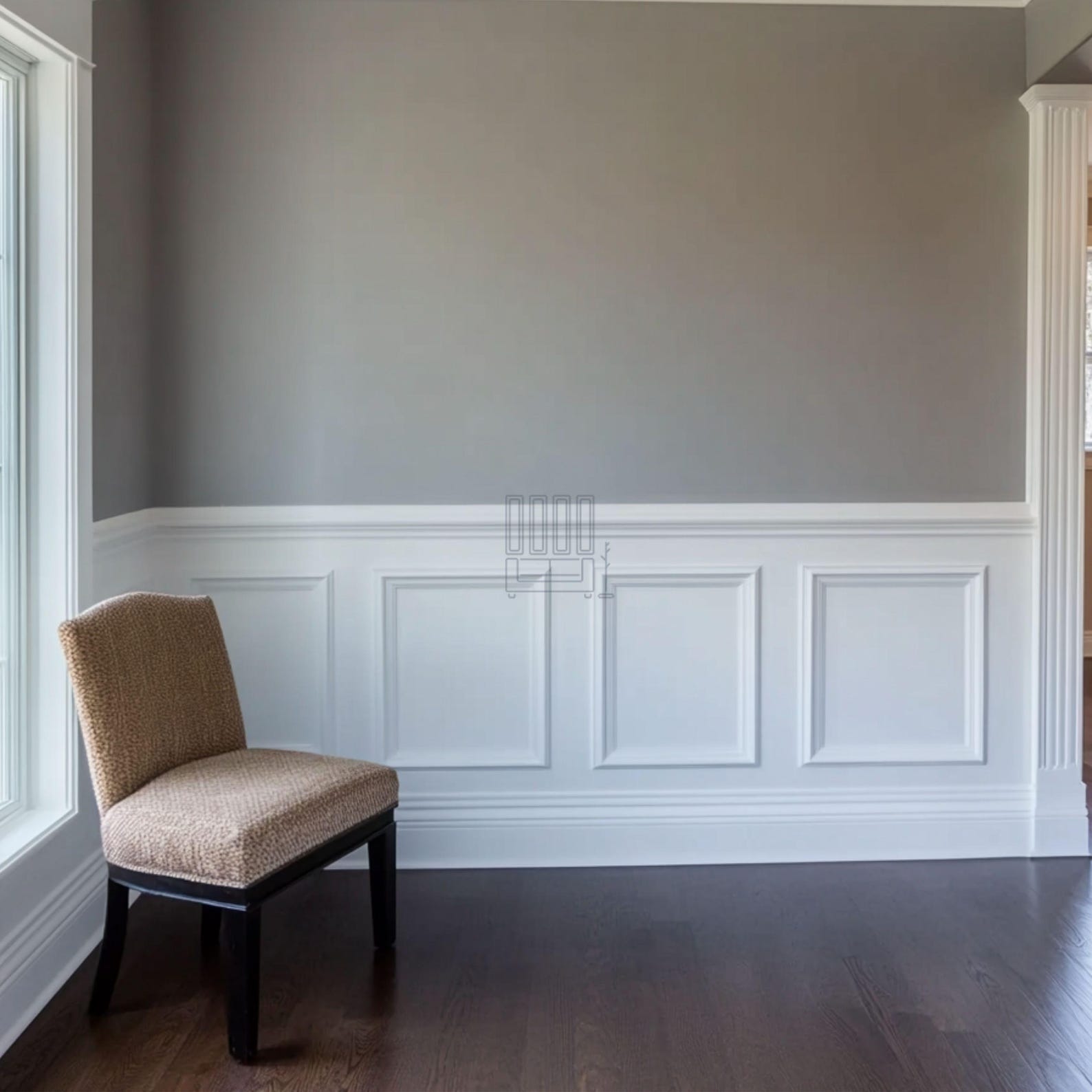 DIY Half Wall Molding Kit, Accent Wall Design Frame Set, 3D Wainscoting ...