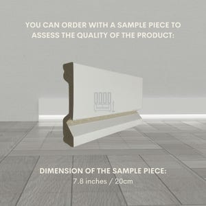 Led Baseboard Molding, White Durable Polimer Floor Moulding, Skirting ...