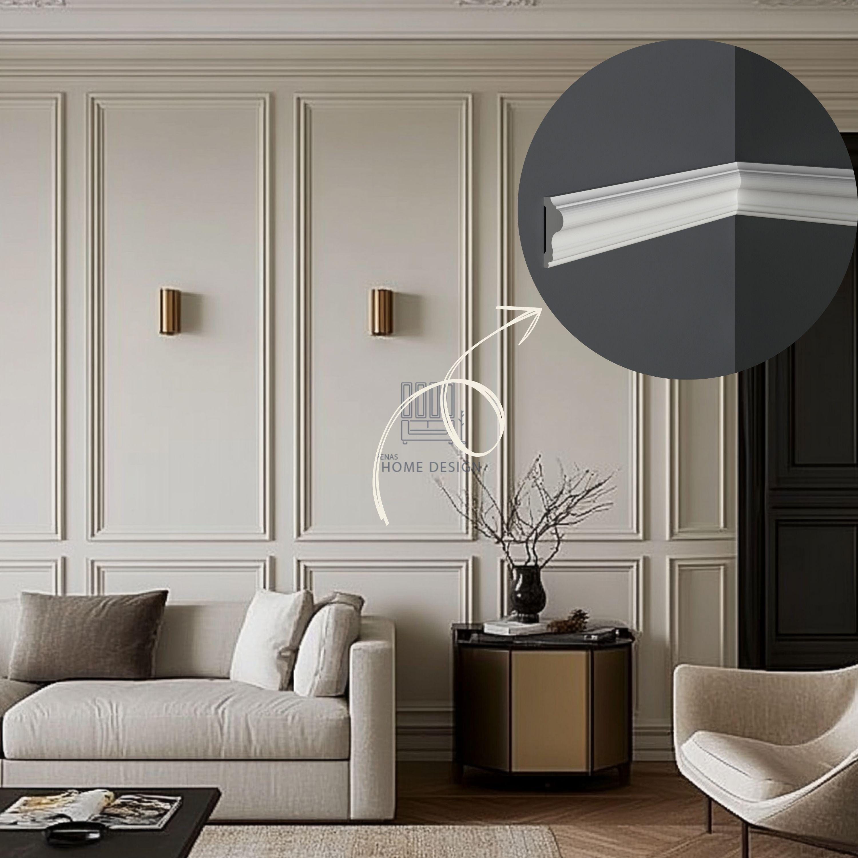 Minimal Wall Molding Decorative, Ready To Assemble Wall Molding