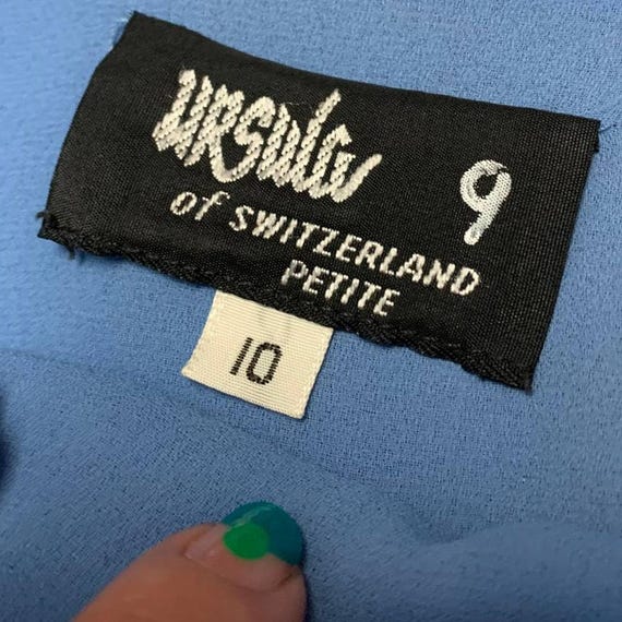 Vintage Ursula of Switzerland pastel blue & lilac pur… - Gem