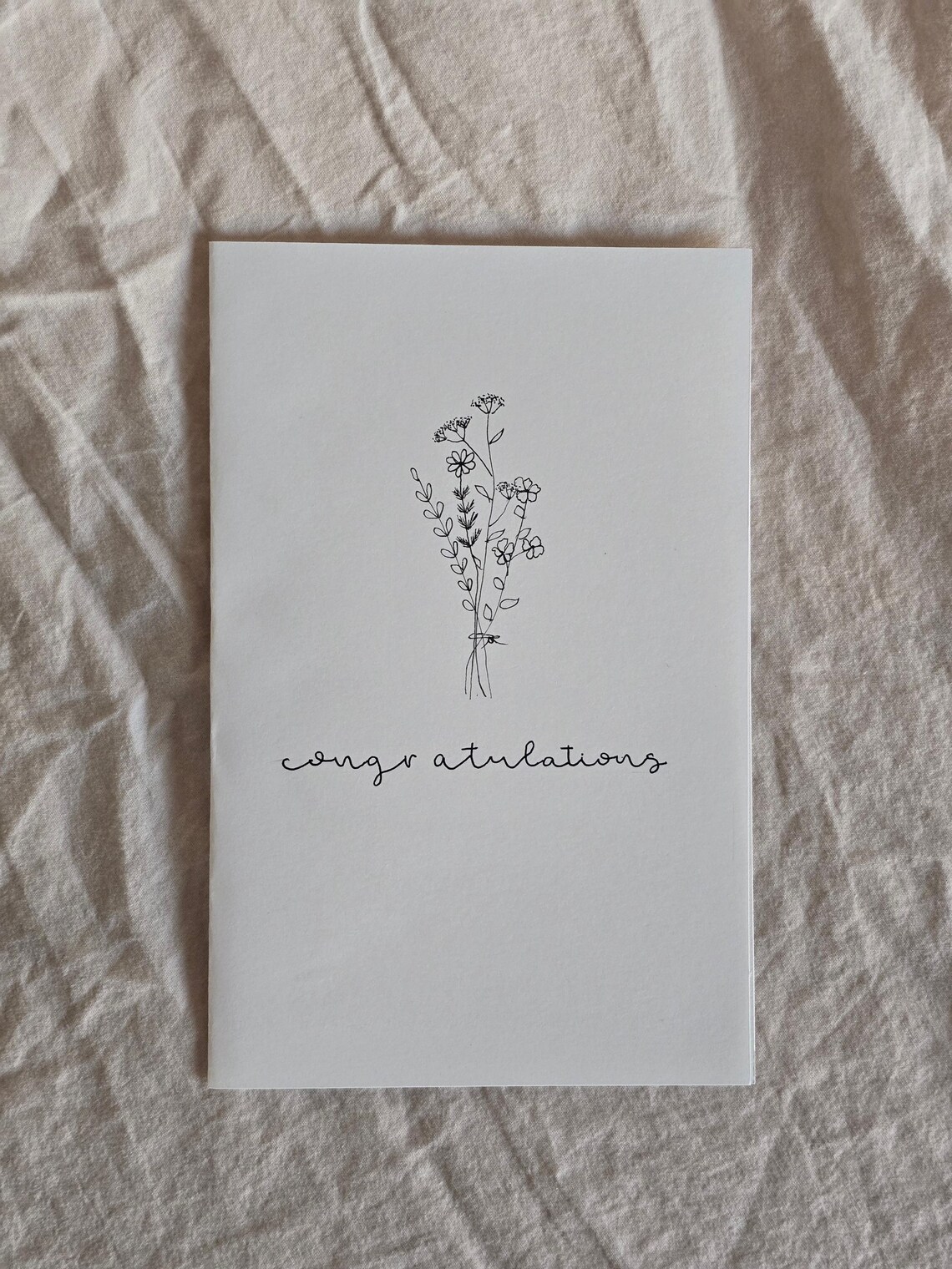 Handmade Custom Aesthetic Congratulations Card | Personalized Card for ...
