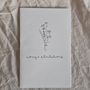 Handmade Custom Aesthetic Congratulations Card | Personalized Card for ...